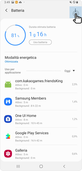 Ottimizzazione | Batteria Galaxy | Samsung IT
