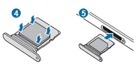 How to install SIM or USIM card on Samsung Galaxy A8 and A8+? | Samsung ...