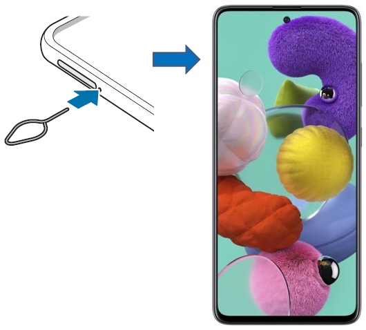 Galaxy A51 telefonuma Sim Kartı nasıl takabilirim? | Samsung Destek TR