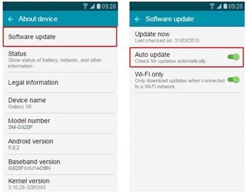 How do I check for Operating System updates on my Samsung Galaxy device ...