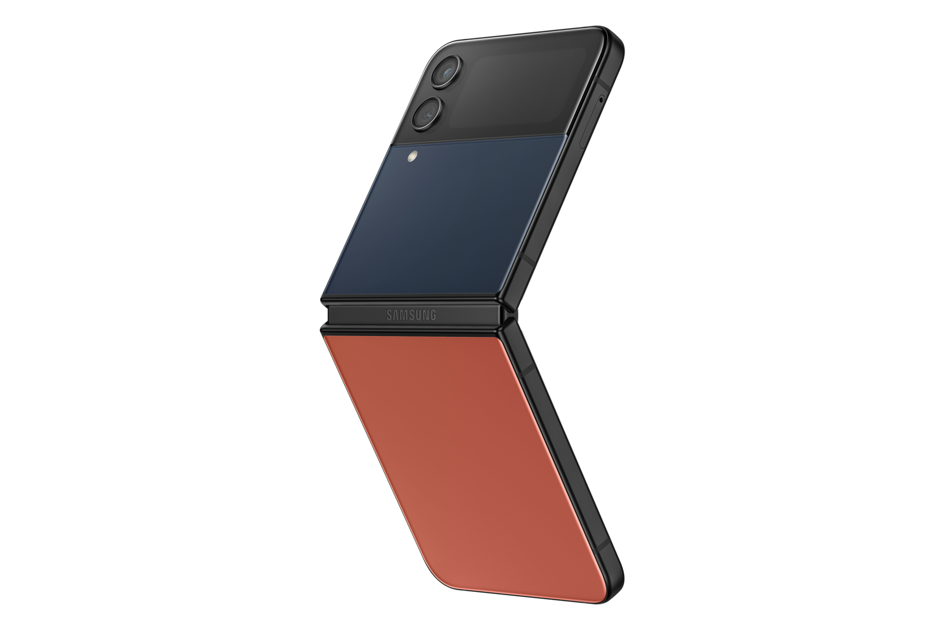 Buy Galaxy Flip 4 with Navy front cover blacknavyred 256 GB | Samsung Gulf