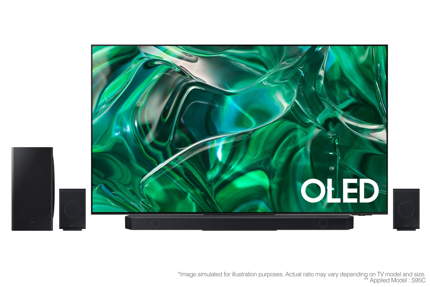 65 inch S95C OLED TV and Q930C Soundbar | Samsung Gulf