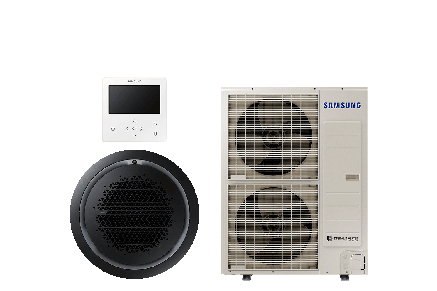 360 Cassette Split System 13.6kW – Black | Samsung AU