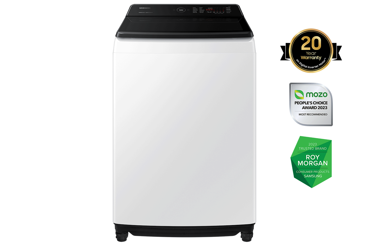 9kg Top Load Washer - WA90CG6745BW | Samsung Australia