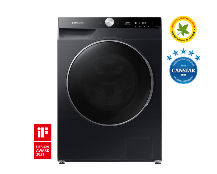 12kg Front Load Smart Washer (WW12TP04DSB) | Samsung Australia