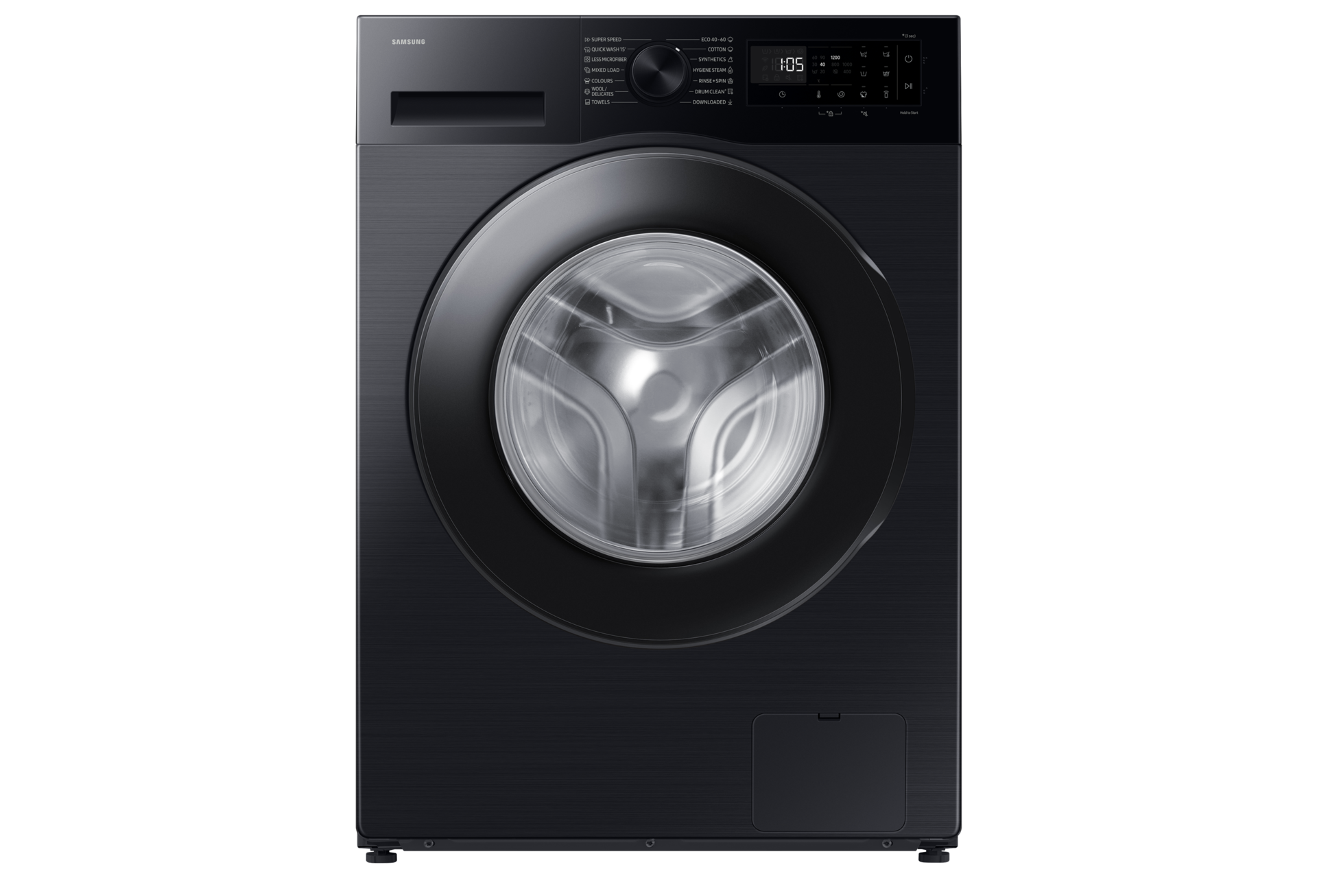 Laundry with Grade A Energy Efficiency and AI Ecobubble 8kg Black ...
