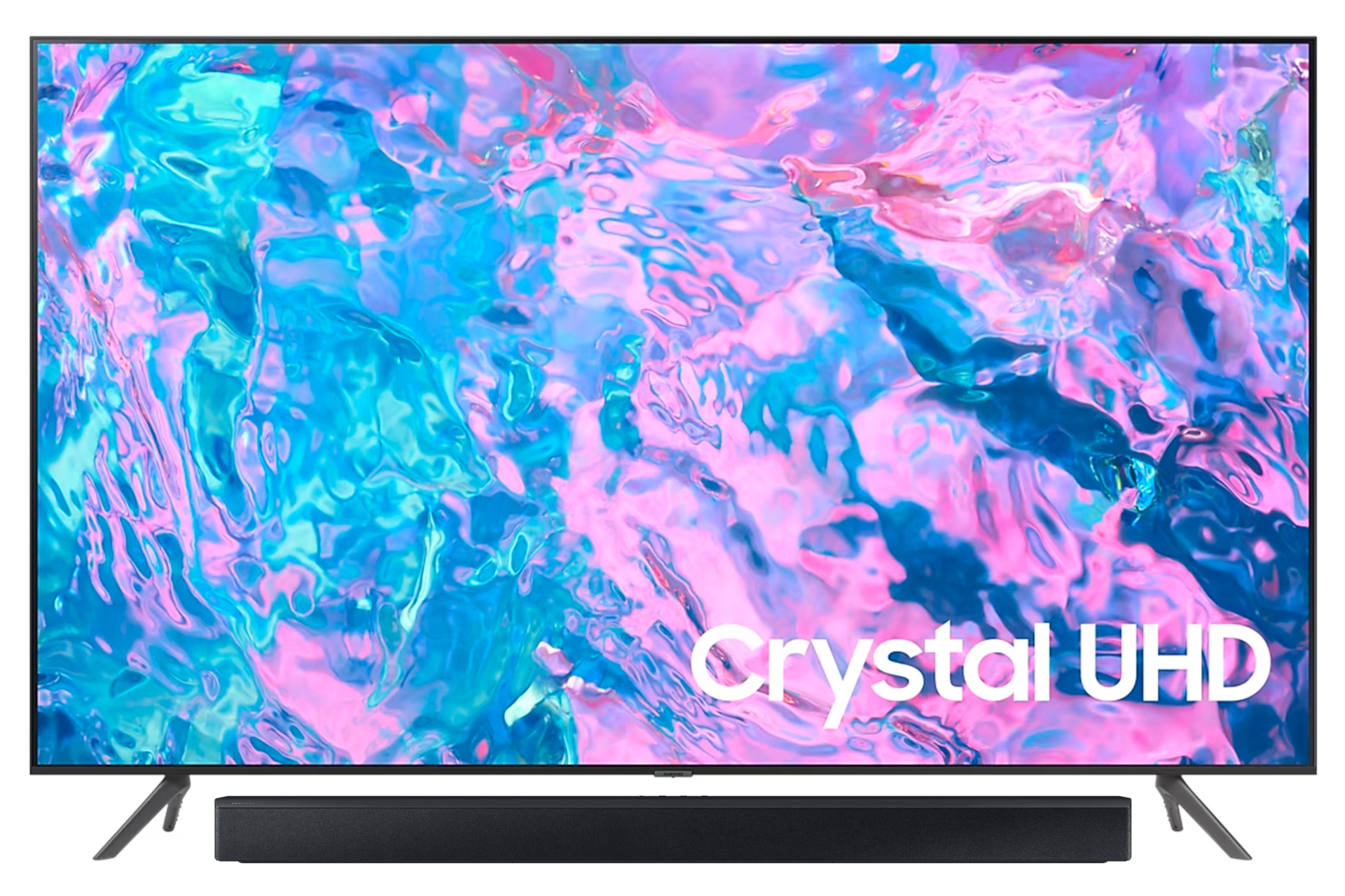 75" DU7 Series 4K UHD TV with HW-C450 Soundbar | Samsung Canada