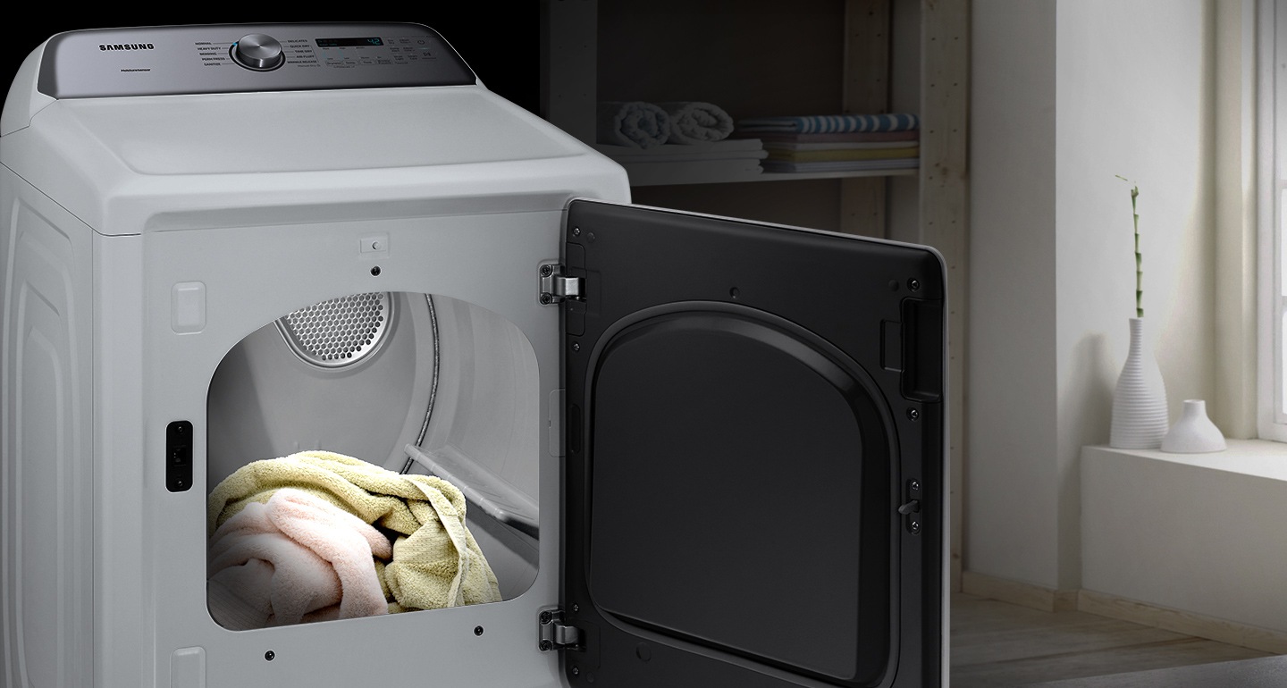 Samsung DVE50T5205W 7.4 Cu.Ft. Electric Dryer in White