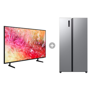 Samsung - Refrigerador Side by Side 490 L + 75'' Crystal UHD 4K Smart ...