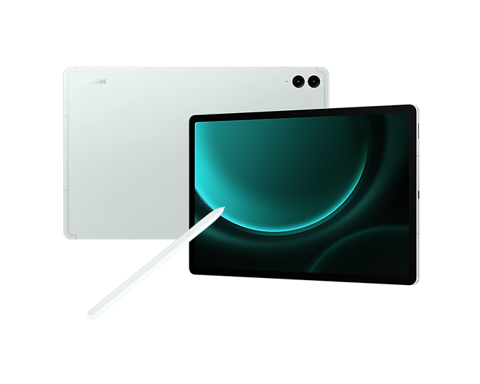 Samsung - Galaxy Tab S9 FE Plus Light Green 256 GB without book cover ...