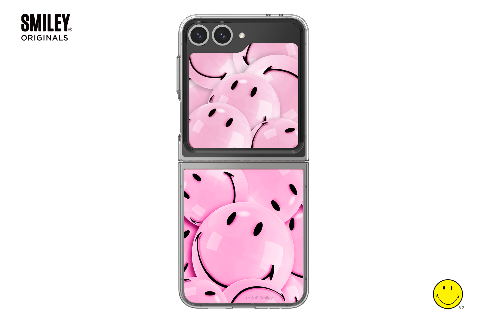 Slash B Slash Smiley Pink Flipsuit Card | Galaxy Z Flip6 | Samsung DE