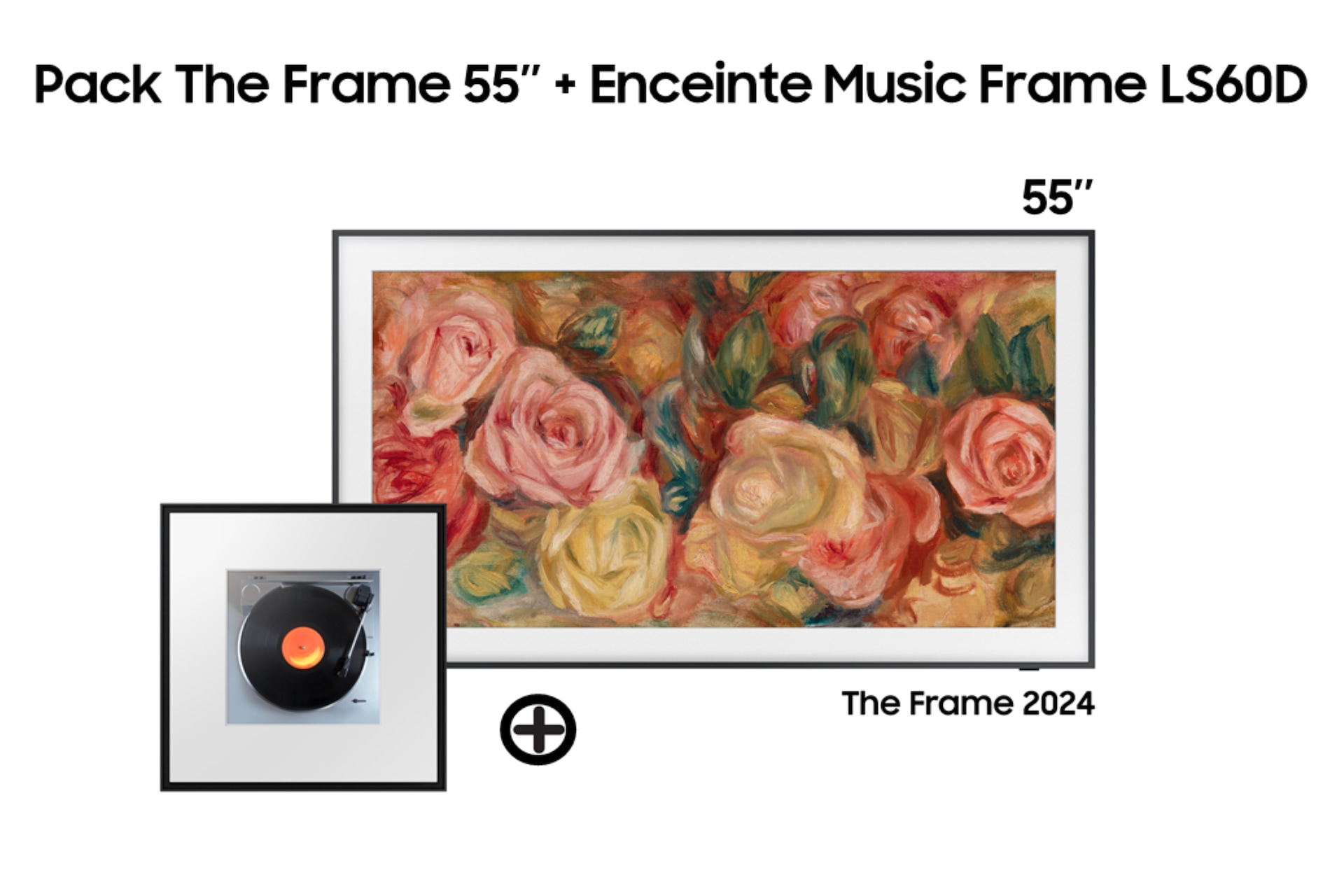 Pack The Frame 55" + Enceinte Music Frame LS60D | Samsung FR