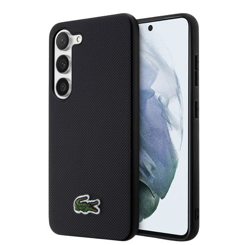 Coque emblématique Lacoste Galaxy S23+ Noir | Samsung FR