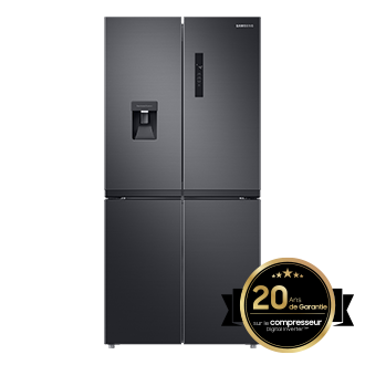 Achat Réfrigérateur Combiné 488L Noir - RF48A401EB4 | Samsung FR