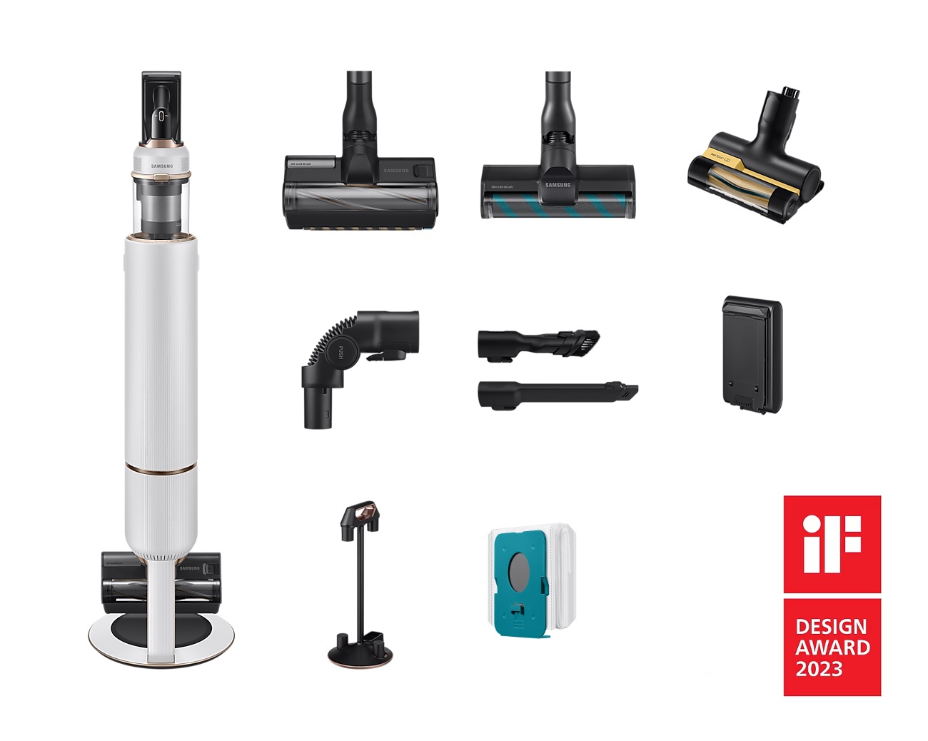 BESPOKE Jet™ Plus Complete 設計品味系列旋風吸塵機 - 迷霧白 | 三星電子 香港