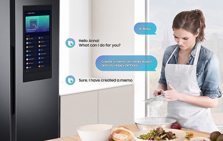 Buy 673L Side By Side Family Hub Fridge RS72A5FC1B4 Samsung India