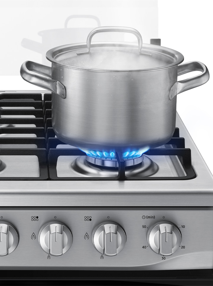 The Best samsung gas stove 6-burners front-steel | NX52T5511LS/AP