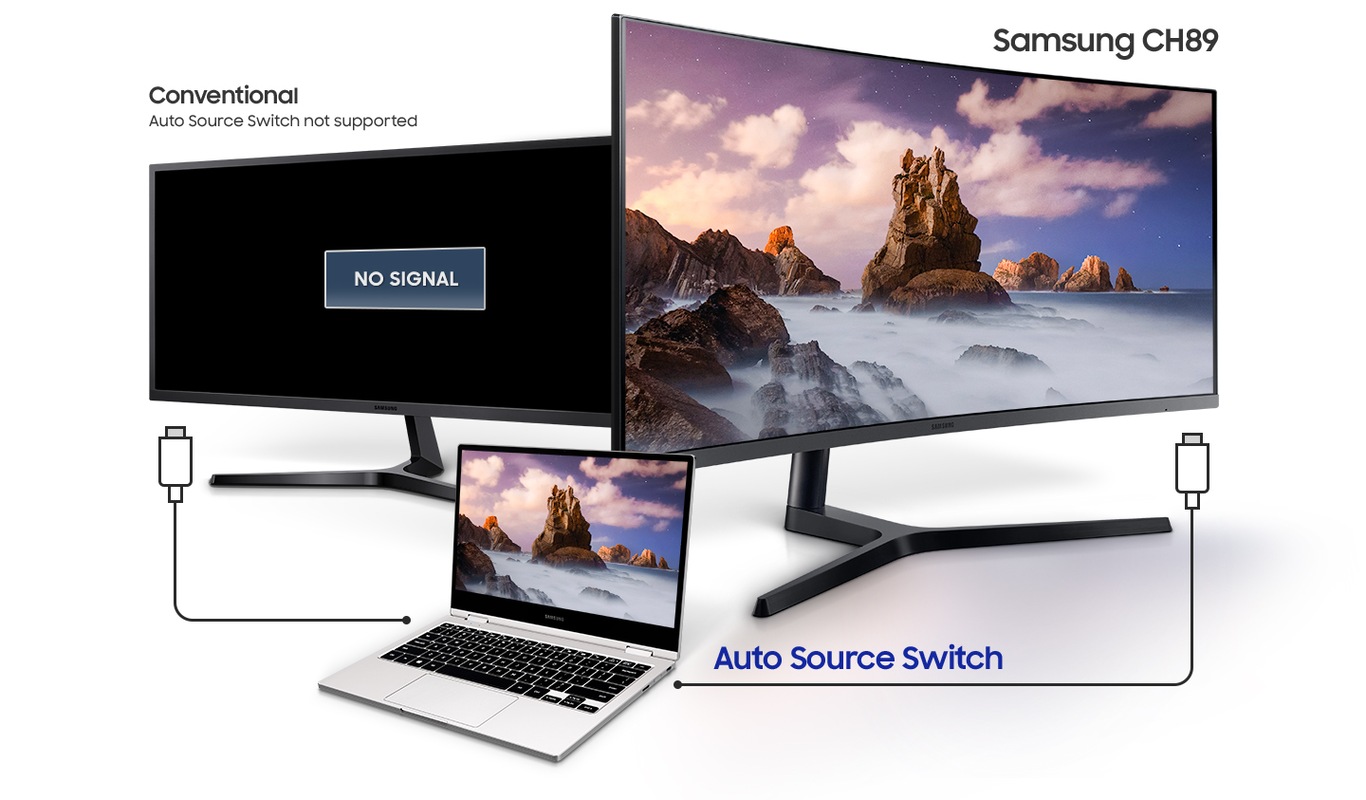 34" Заоблен монитор H89 | LC34H890WGRXEN | Samsung Business Северна ...