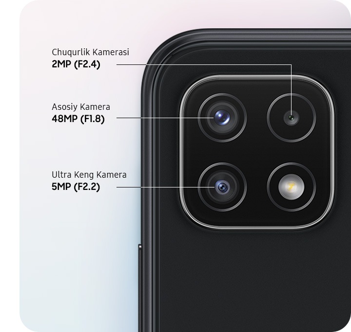 Galaxy A22 5G binafsha rang 64 GB | Samsung Oʻzbekiston