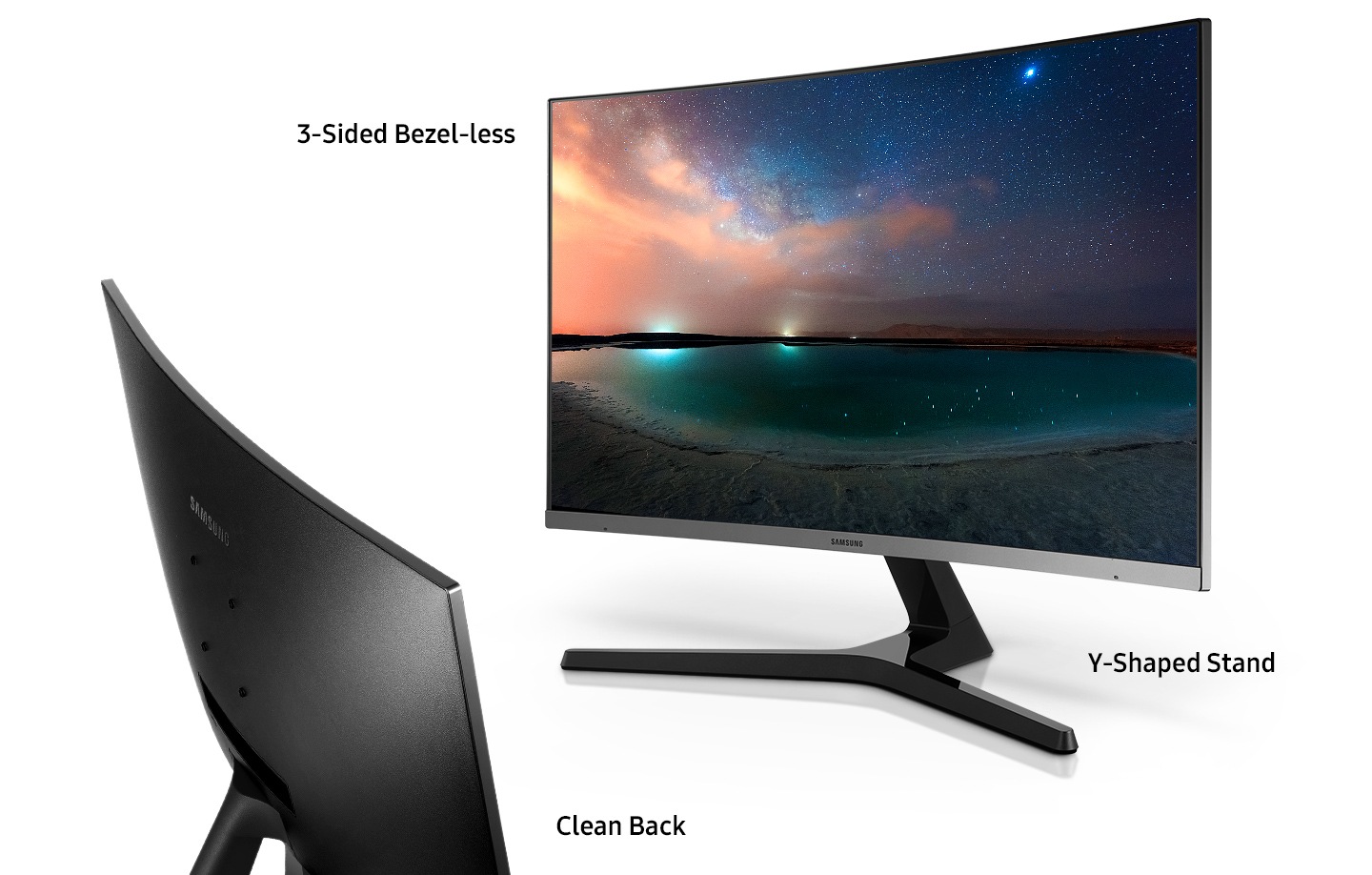 SAMSUNG C32R500FHAXXA 32" FHD Curved Monitor with bezel-less design ...
