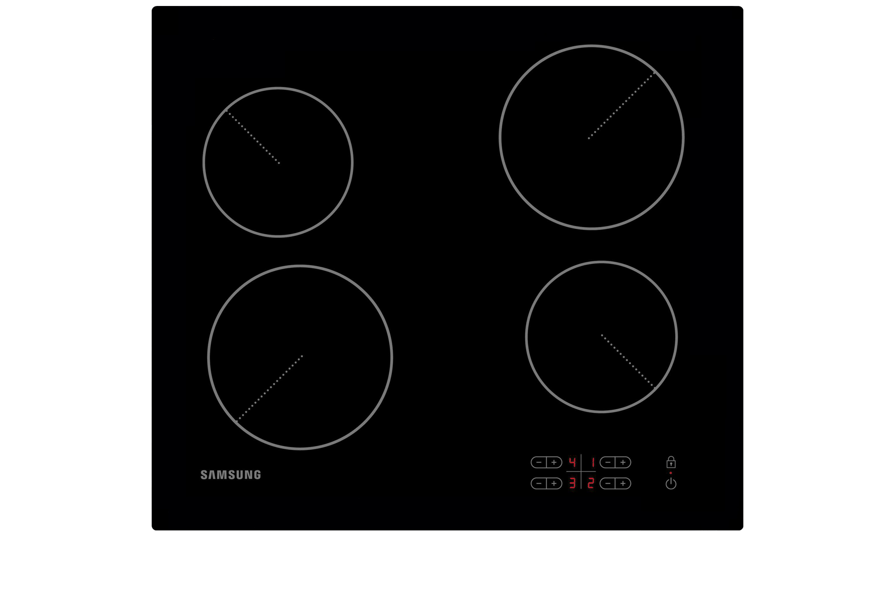 C61R2AEE Placa Vitro-cerâmica 4 Zonas | Samsung Support Portugal