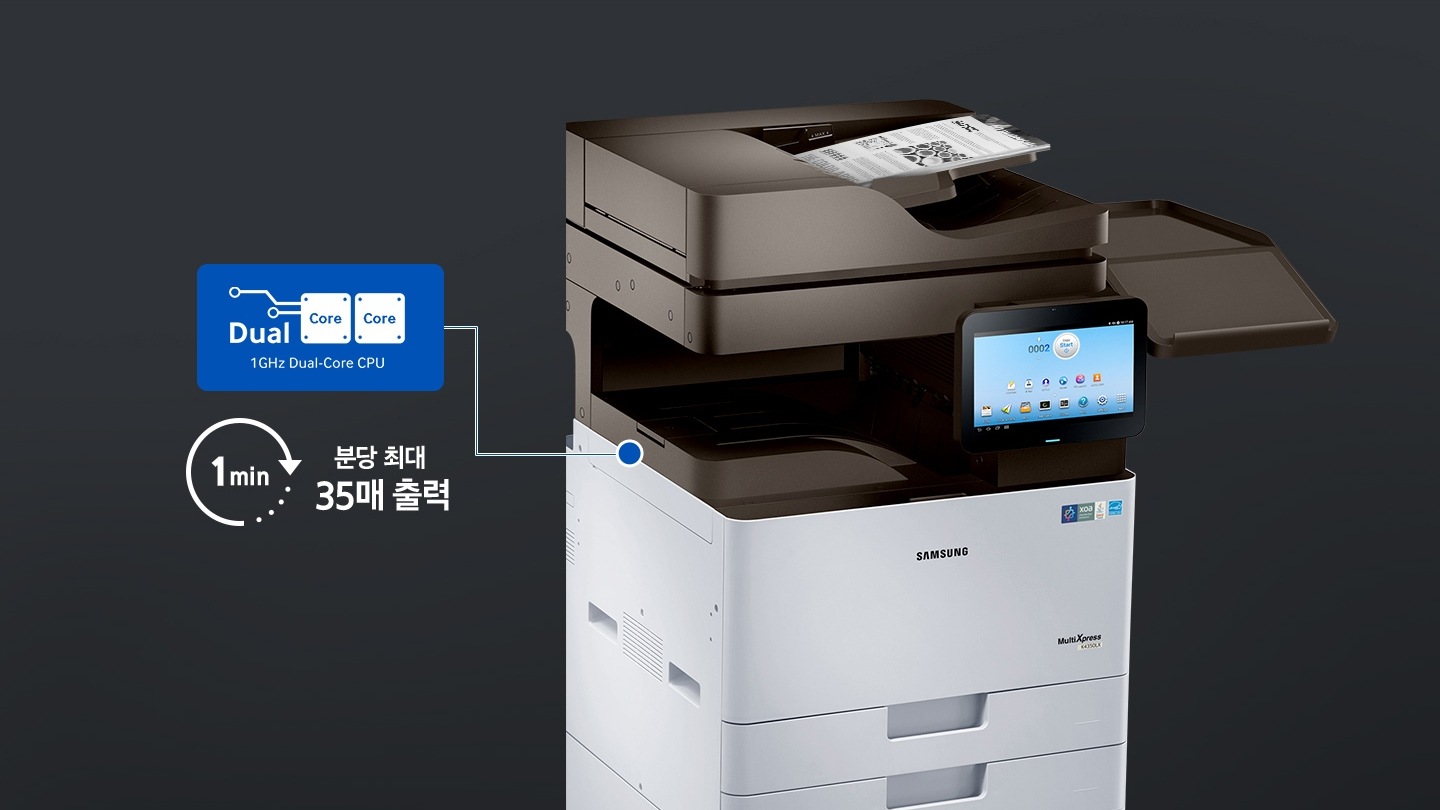 A3 흑백 디지털복합기 MX4시리즈 35 ppmSL-K4350LX | SL-K4350LX | Samsung Business 대한민국