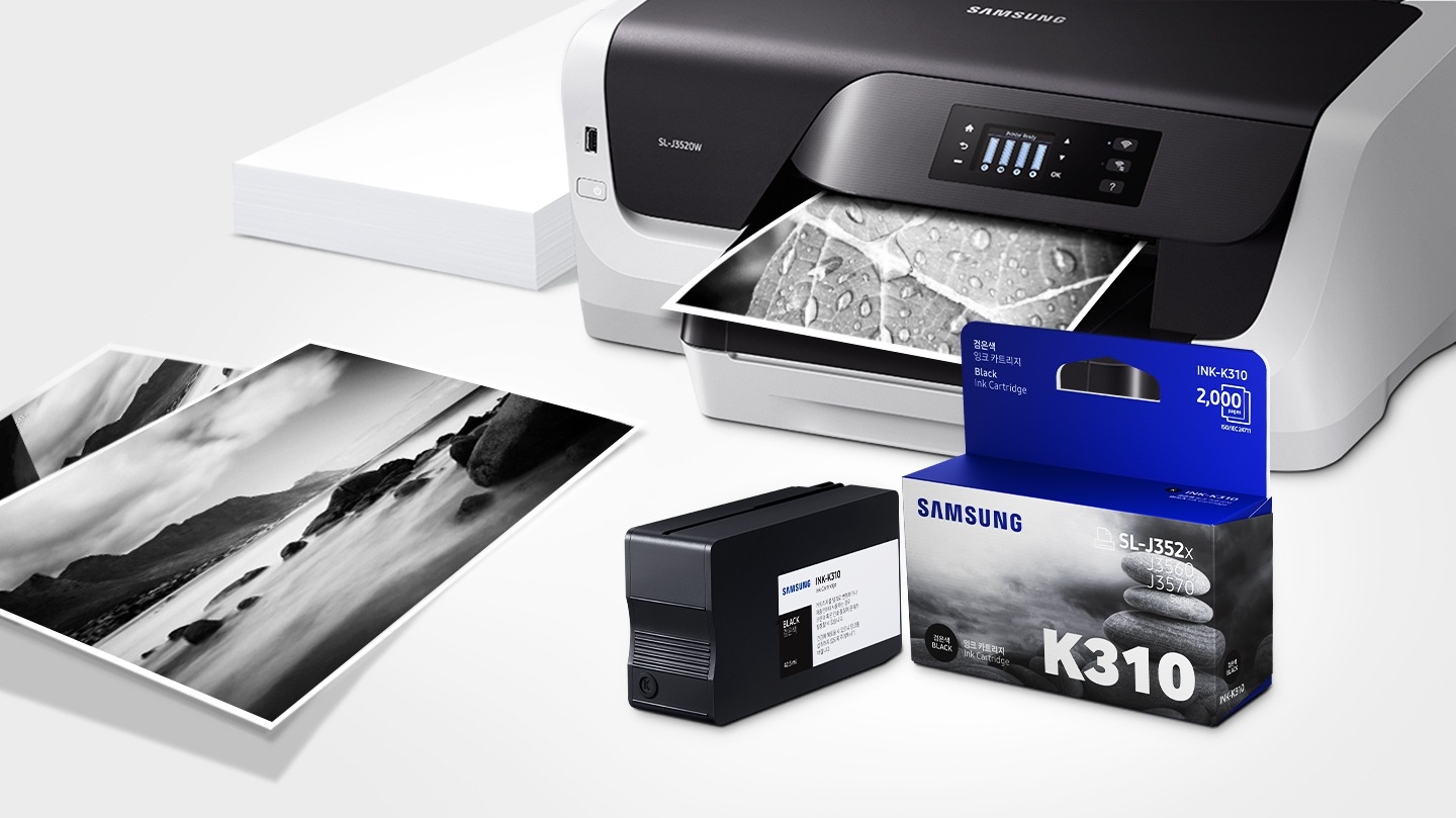 잉크젯 프린터 잉크 2,000매 (블랙) | INK-K310 | Samsung 대한민국