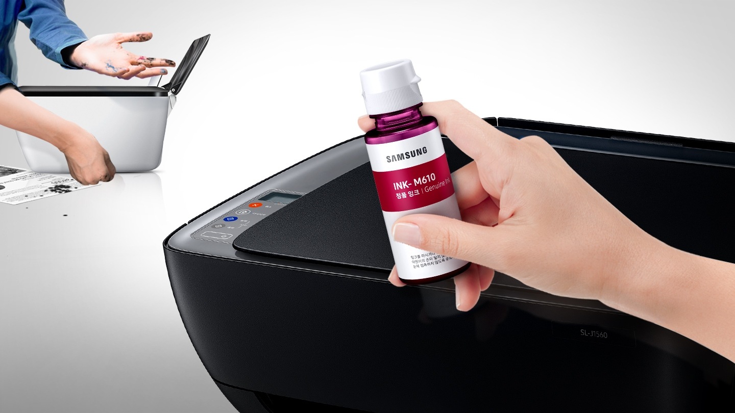 잉크젯 프린터 잉크 8,000매 (마젠타) | INK-M610 | Samsung 대한민국