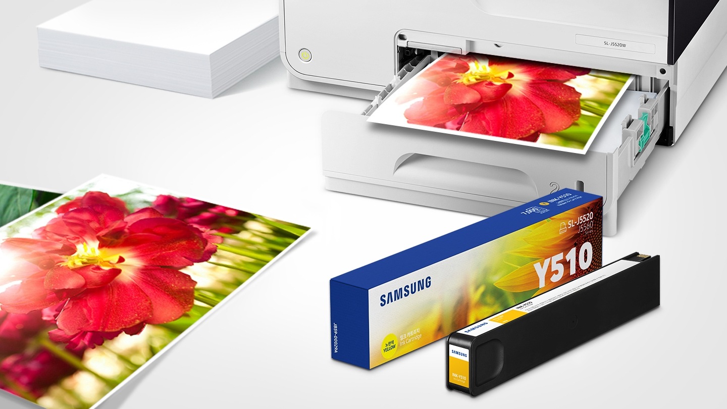 잉크젯 프린터 잉크 7,000매 (옐로우) | INK-Y510 | Samsung 대한민국