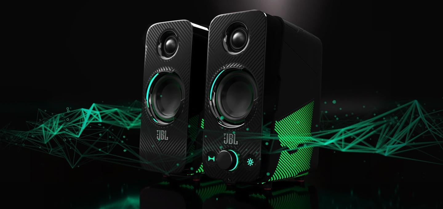 JBL QUANTUM DUO 게이밍 스피커 | JBLQUANTUMDUOBLKAS | Samsung 대한민국