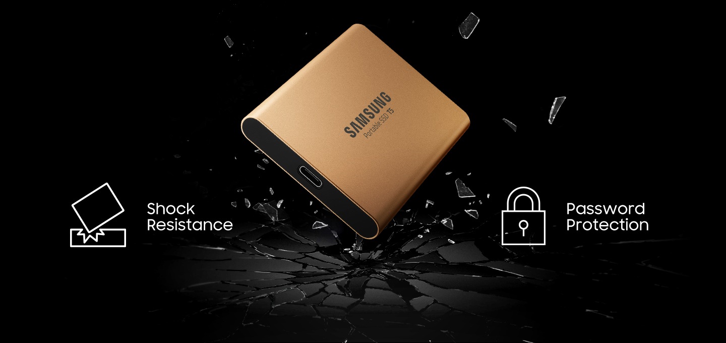 포터블 SSD T5 USB 3.1 1TB (레드) | MU-PA1T0R/WW | Samsung 대한민국