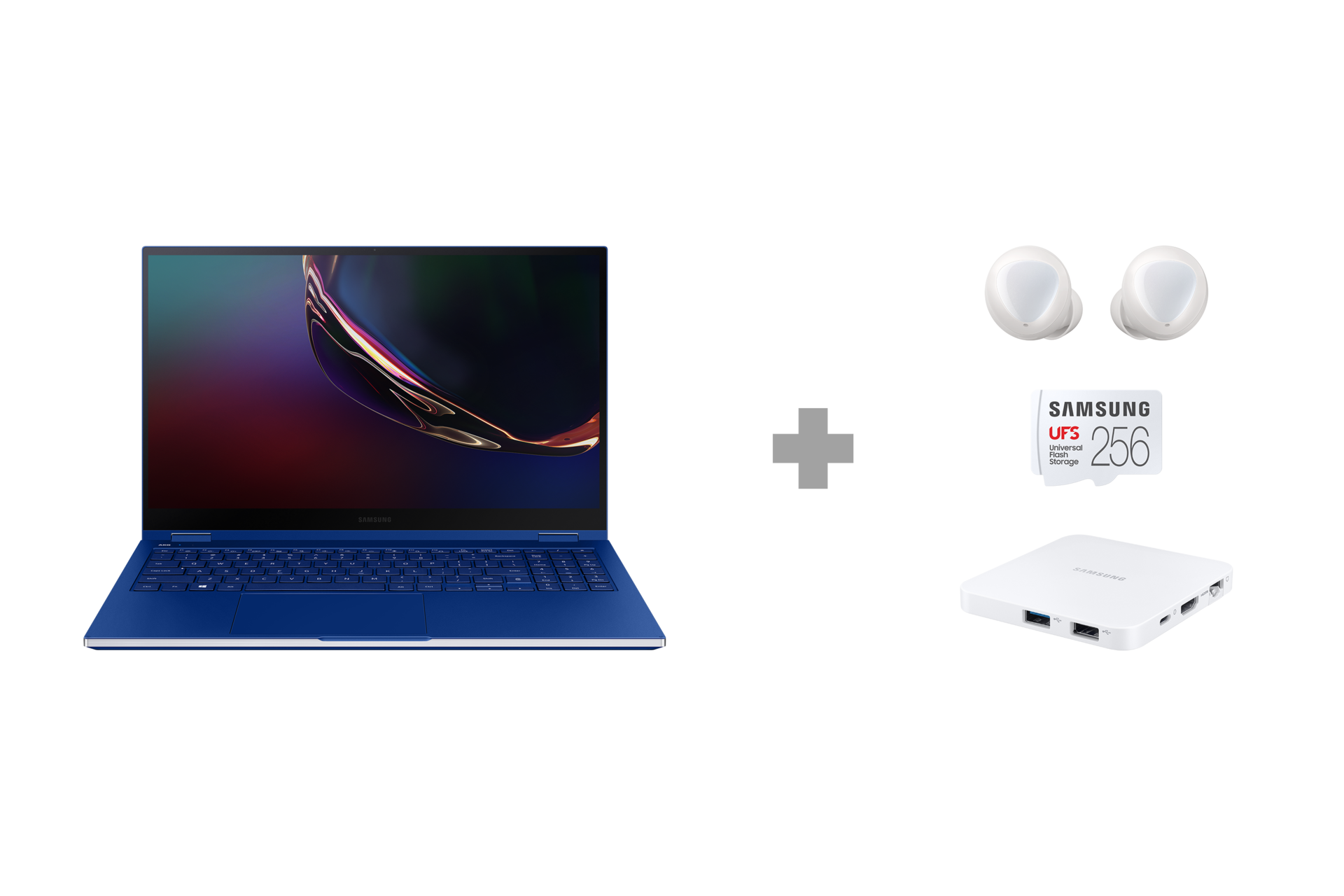 갤럭시 북 Flex + 갤럭시 버즈 + UFS 카드 256G + 멀티포트 어댑터 패키지