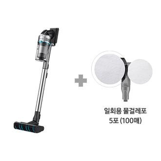 제트 200W 티탄(바디)/블루(포인트) + 추가배터리/물걸레브러시/펫·침구브러시/플렉스 연장관 + 일회용 물걸레포 패키지 ...
