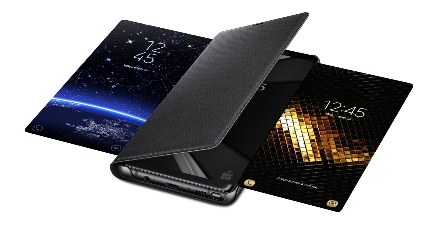 Samsung Note 8 LED View Cover Black EF-NN950PBEGWW