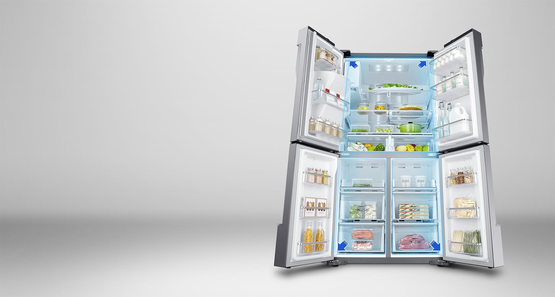 Samsung RF60N9011SG/SS Multi Door Refrigerator (601L)