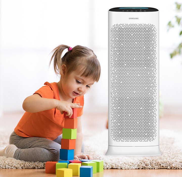 AIR PURIFIER (เครื่องฟอกอากาศ) SAMSUNG AX90R7080WD/ST BLUE SKY AX7500