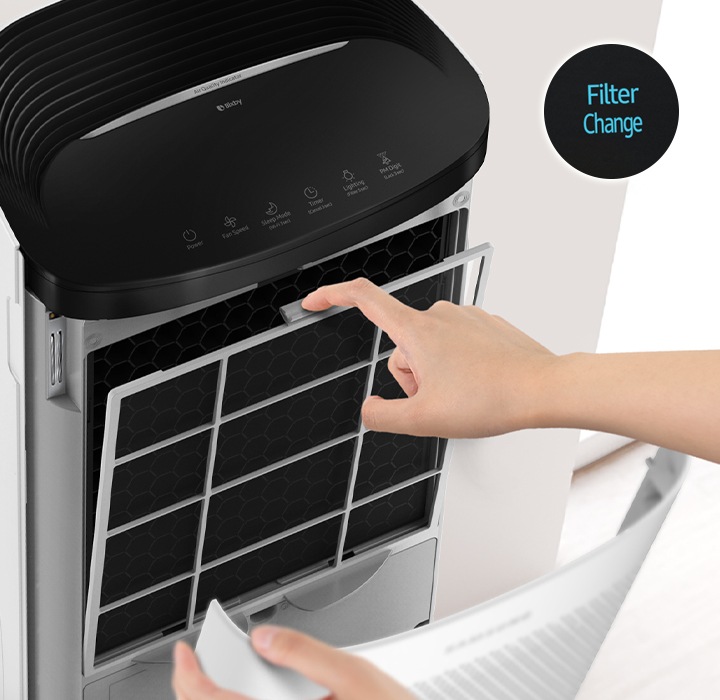 AIR PURIFIER (เครื่องฟอกอากาศ) SAMSUNG AX90R7080WD/ST BLUE SKY AX7500