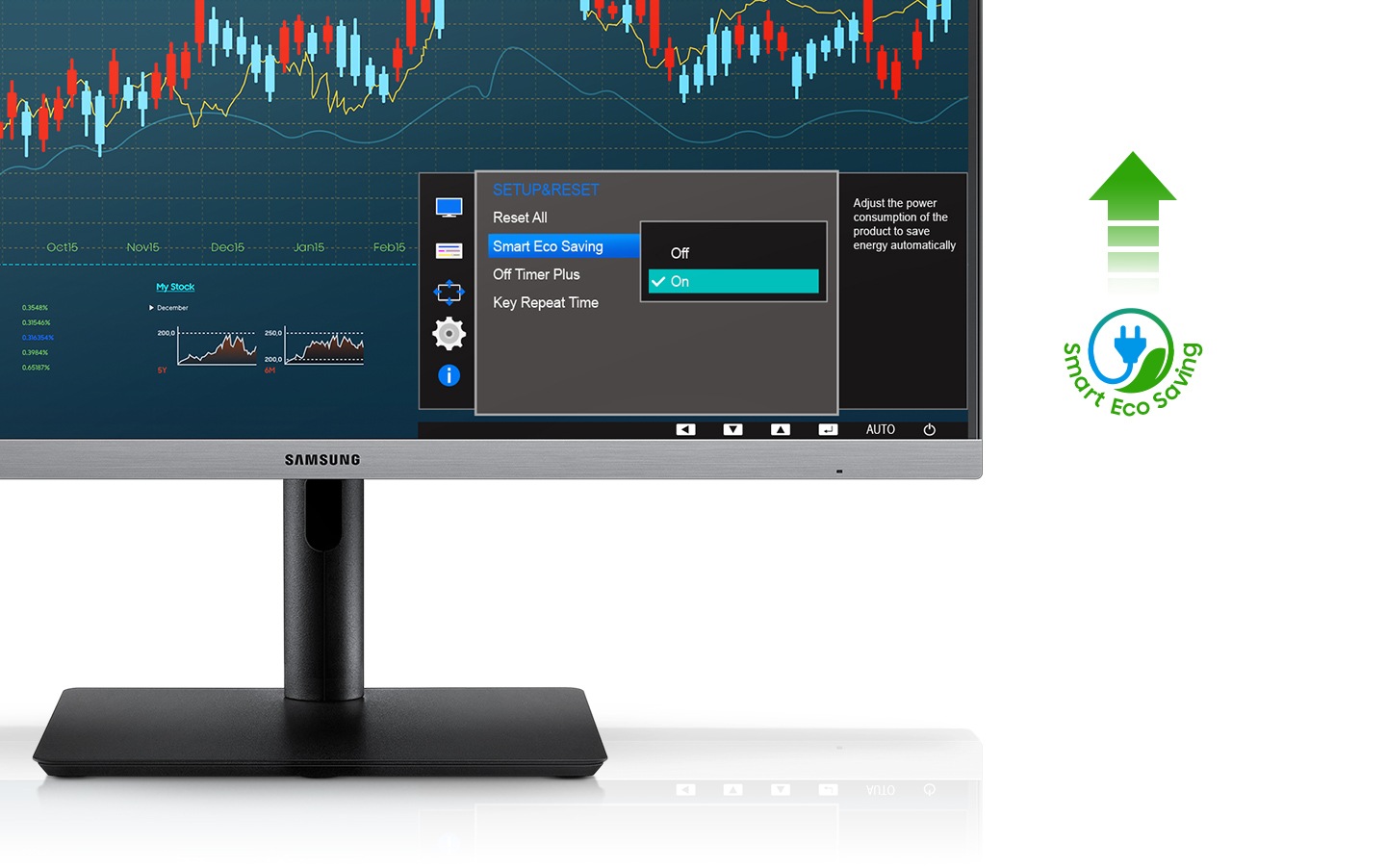 Samsung S24R650FDU gaming monitor in black. - 1PC.co.il