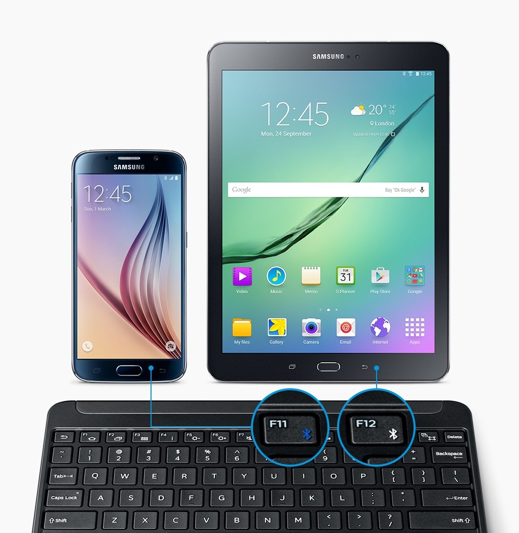 Samsung GALAXY TAB S2 9.7 - Keyboard Cover black EJ-FT810UBEGWW