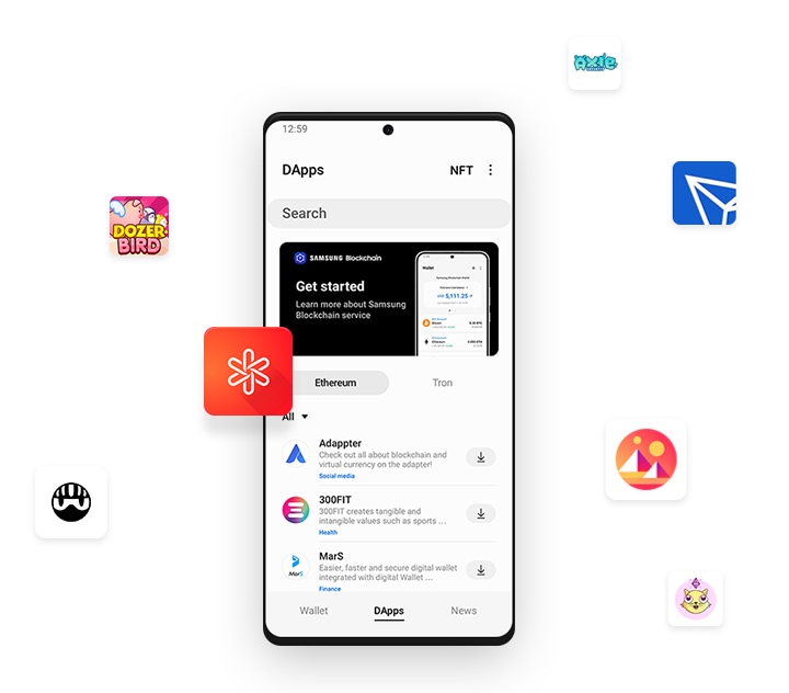 Samsung Blockchain | 앱 & 서비스 | Samsung 대한민국