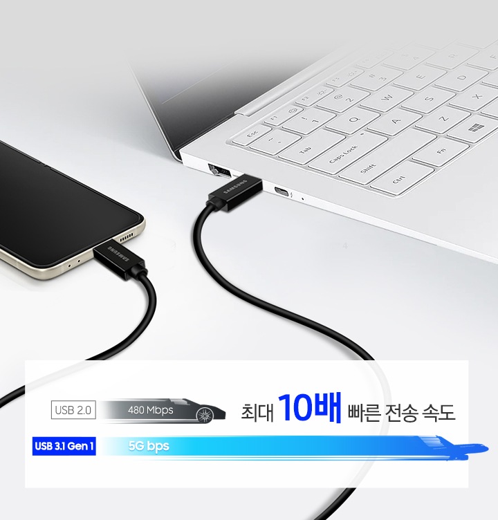 Type-C to C 케이블 블랙 | SS-CC3010B | Samsung 대한민국