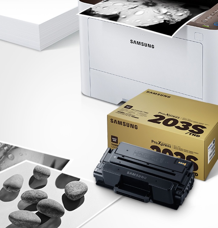 흑백 레이저 프린터 토너 3,000매 (블랙) | MLT-D203S/TND | Samsung 대한민국