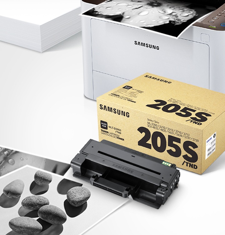 흑백 레이저 프린터 토너 2,000매 (블랙) | MLT-D205S/TND | Samsung 대한민국