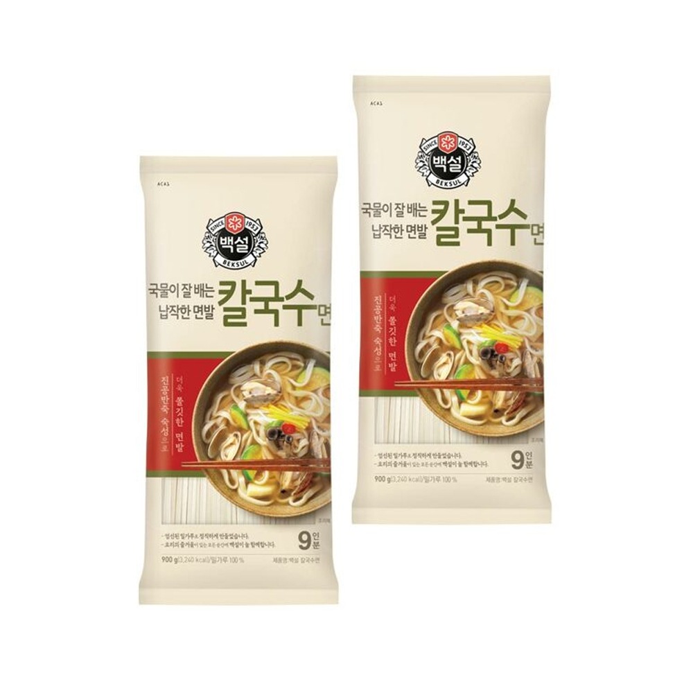 [CJ제일제당] 백설 칼국수면 900g x 2개 | CJ제일제당 대한민국