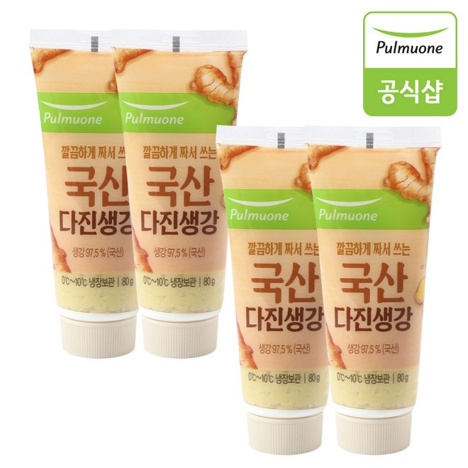 [풀무원]튜브 다진생강 80gx4개