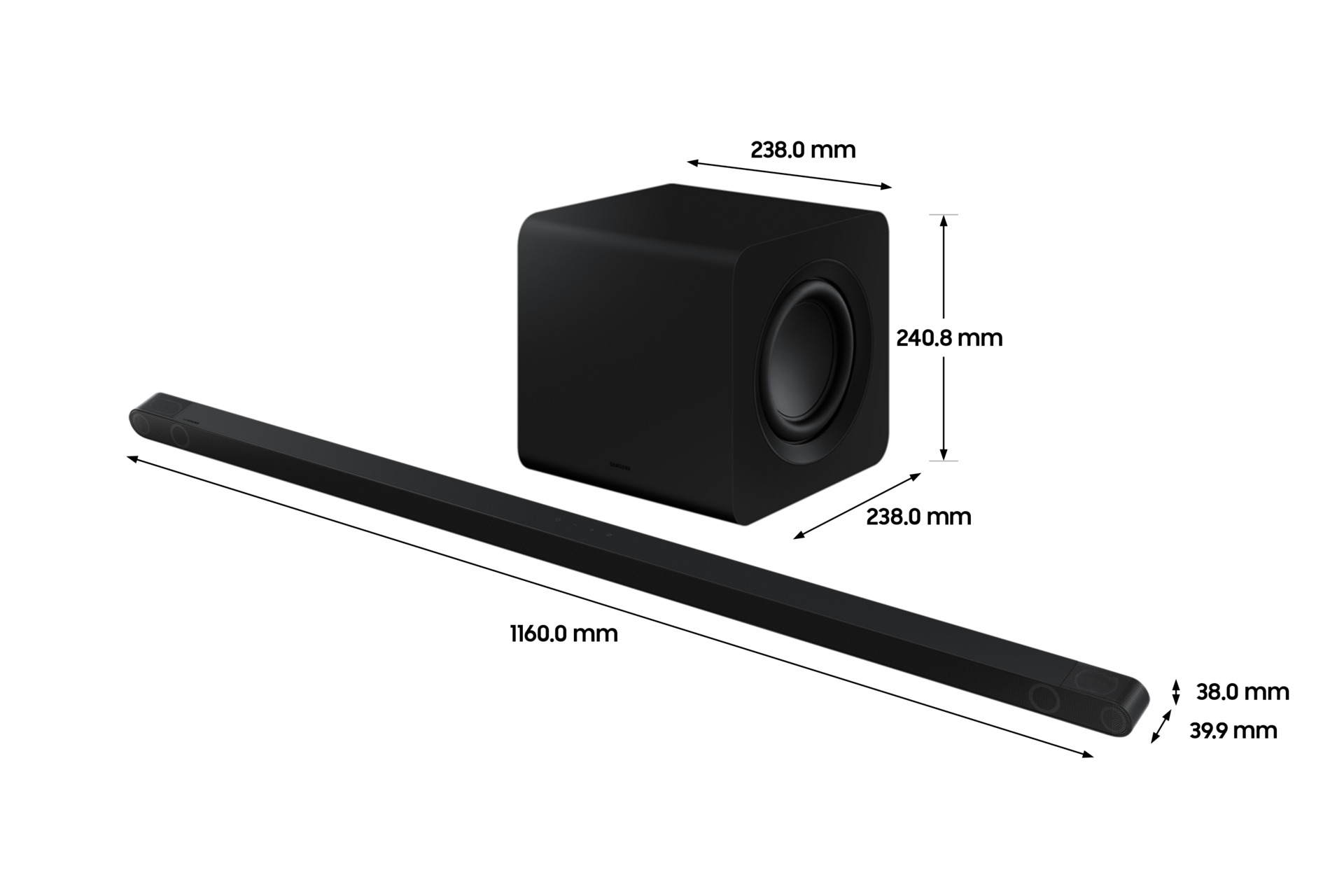 The Frame 163 cm 챔퍼 화이트 베젤 + 3.1.2 채널 슈퍼슬림 사운드바 S800B | KQ65LSB03-WCB ...