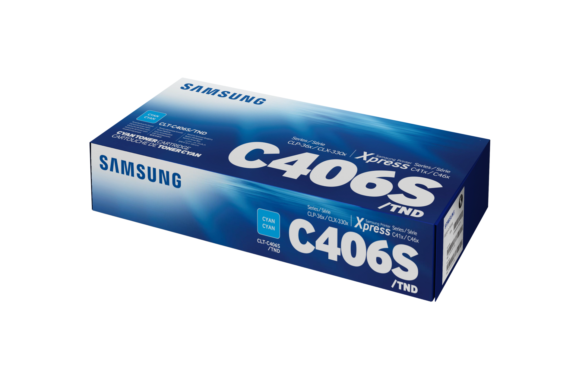 컬러 레이저 프린터 토너 1,000매 (사이안) | CLT-C406S/TND | Samsung 대한민국