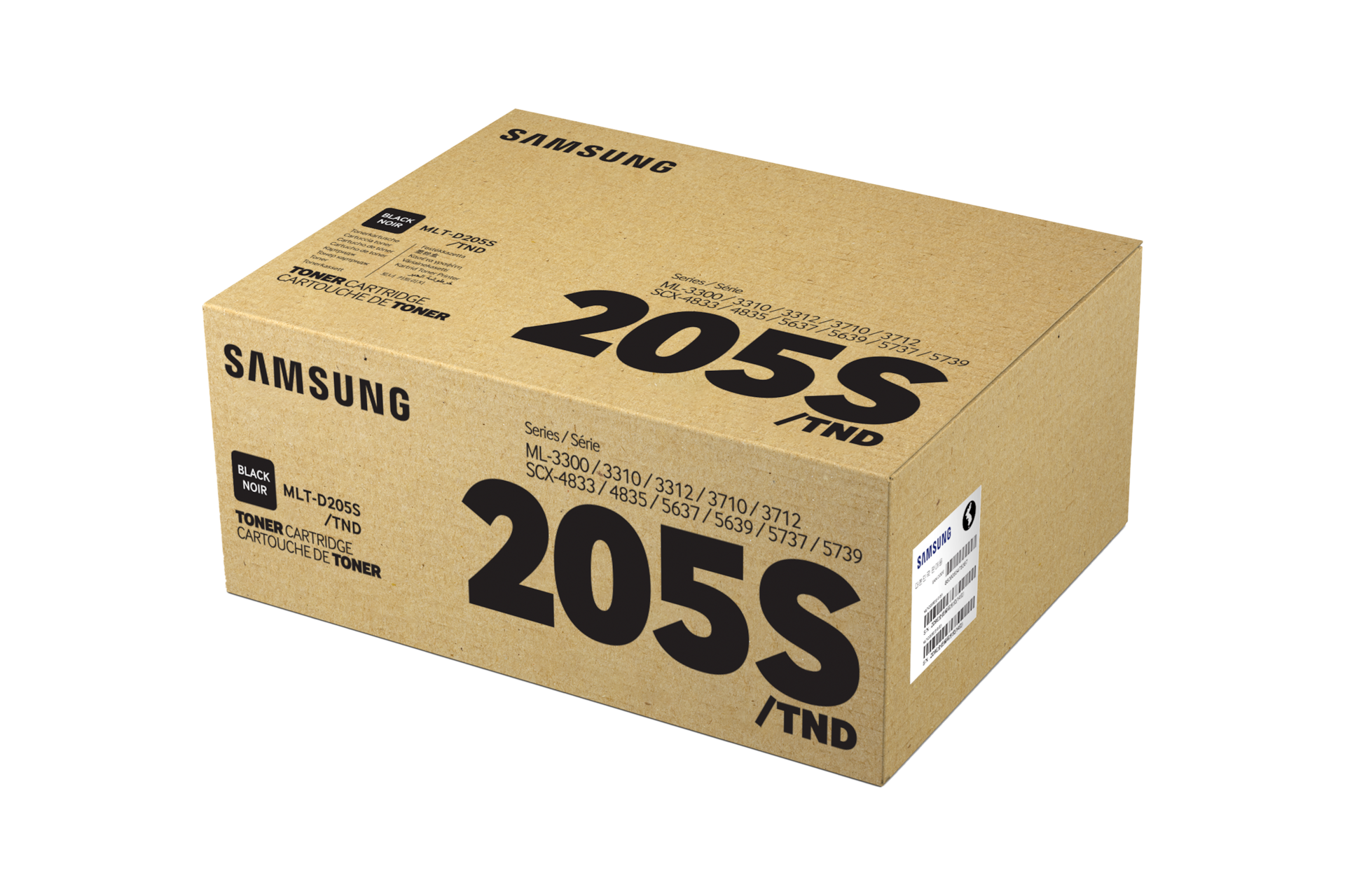 흑백 레이저 프린터 토너 2,000매 (블랙) | MLT-D205S/TND | Samsung 대한민국