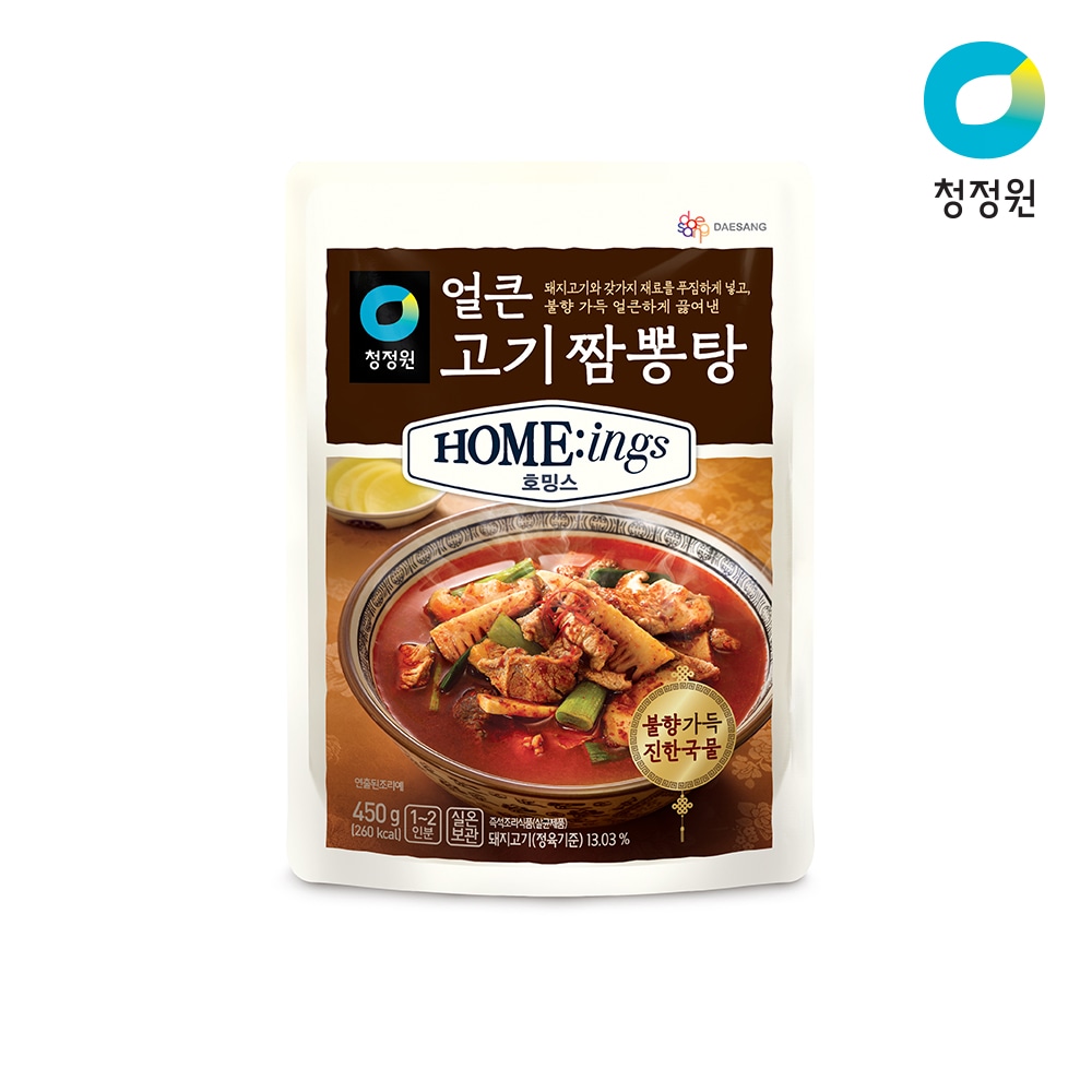 얼큰고기짬뽕탕 450g x 4 ㅣ 청정원 대한민국