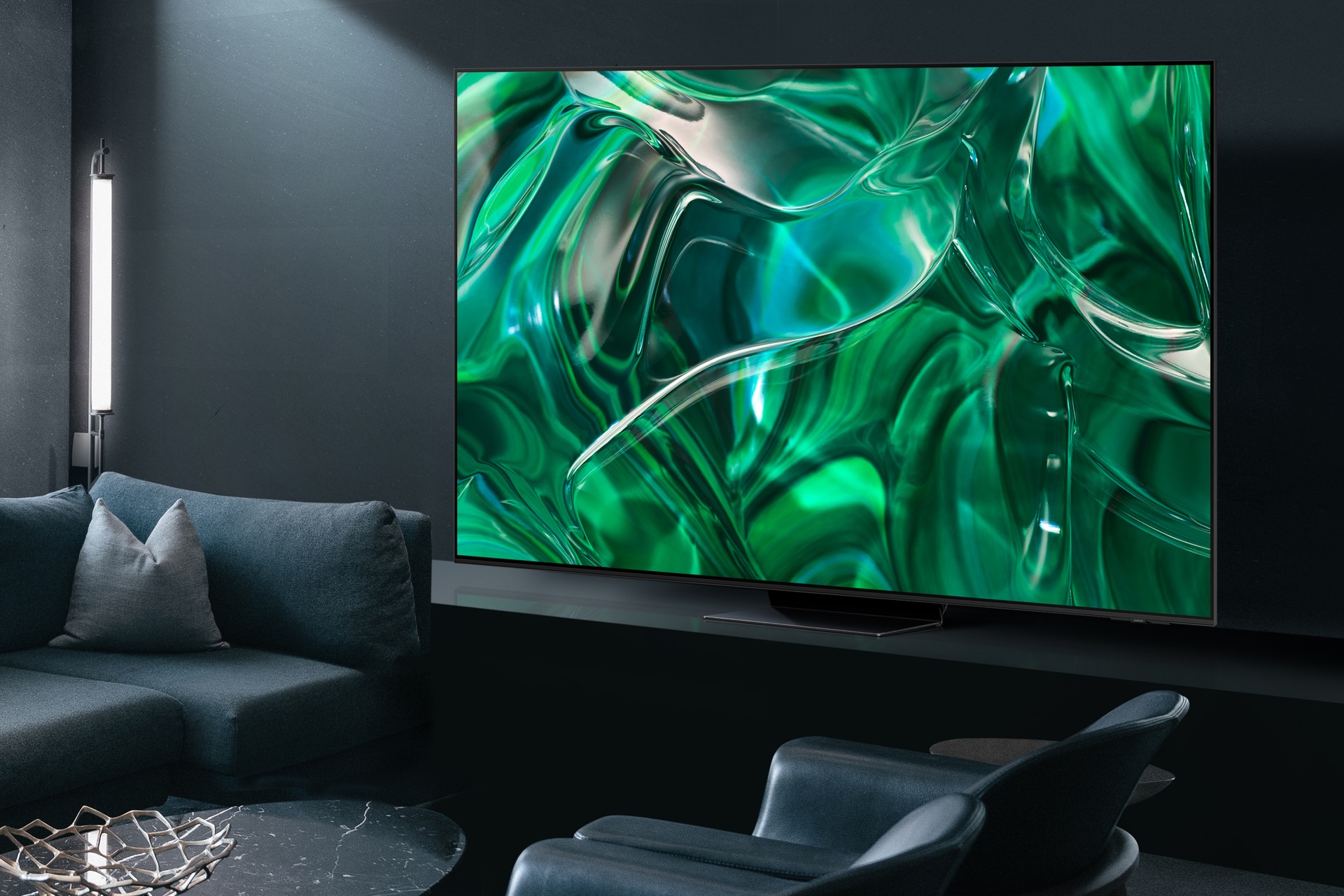 OLED 138 cm 스탠드형 + JBL QUANTUM 810 무선 게이밍 헤드셋 | KQ55SC90-Q | Samsung 대한민국